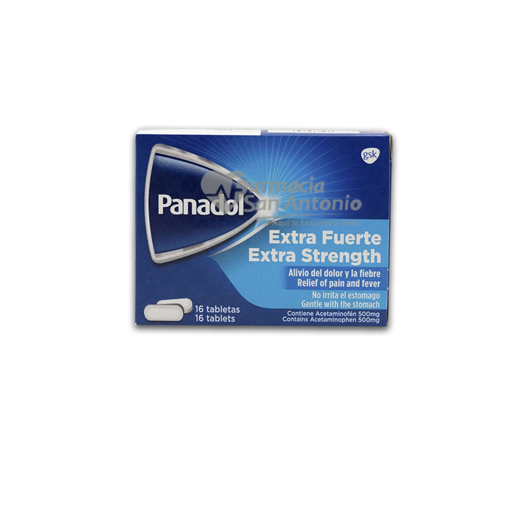 PANADOL EXTRA FUERTE X 16 TABS & Farmacia San Antonio