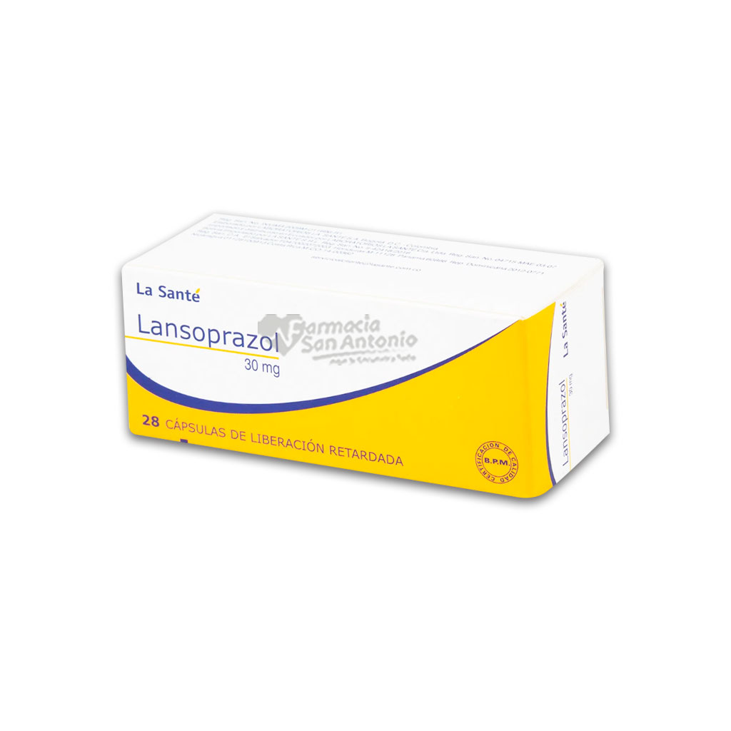 LANZOPRAZOL 30MG X 28 + 28 CAPS & Farmacia San Antonio