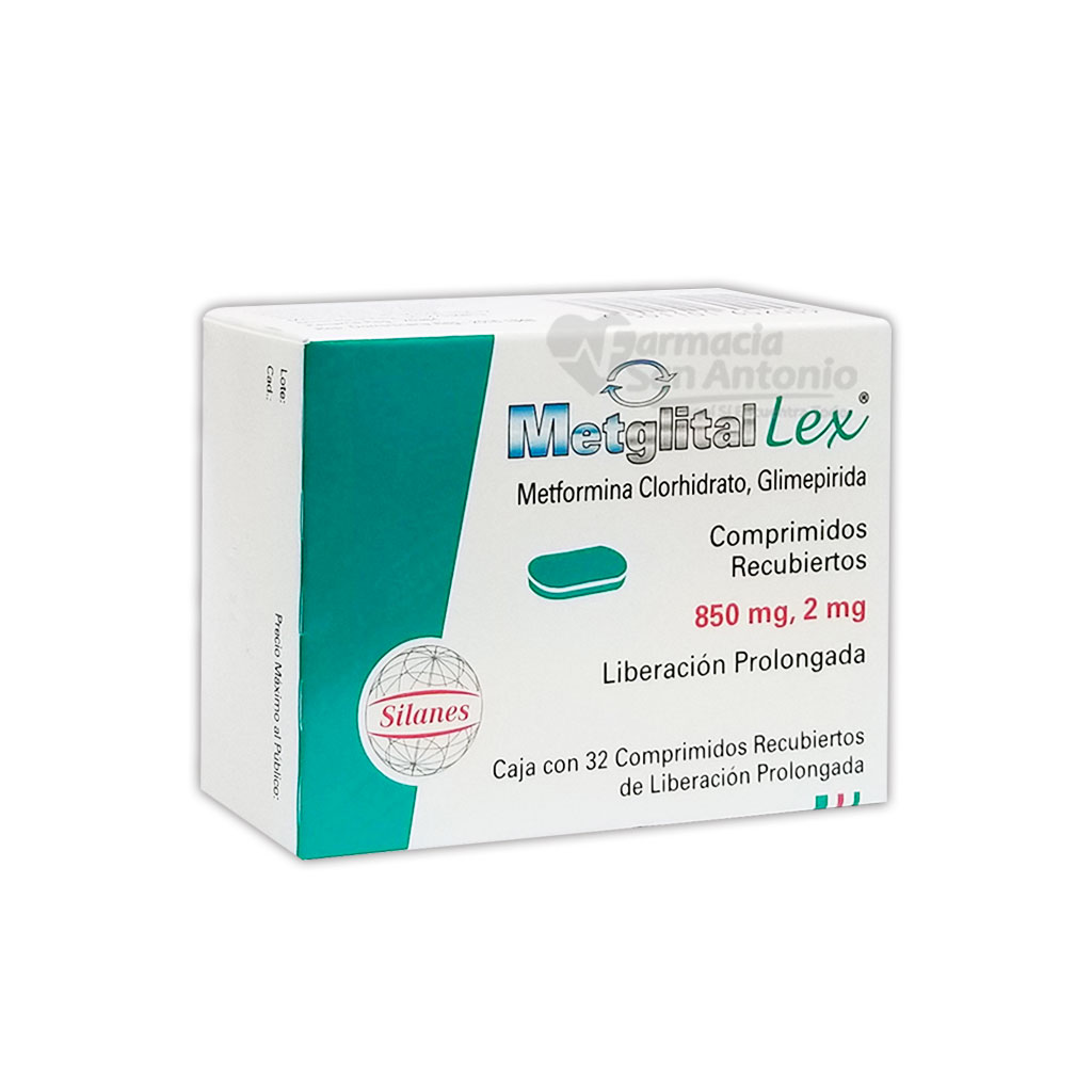 METGLITAL LEX 850MG/2MG X 32 TAB & Farmacia San Antonio