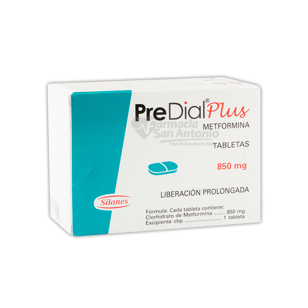 PREDIAL PLUS 850MG X 30 TAB. & Farmacia San Antonio