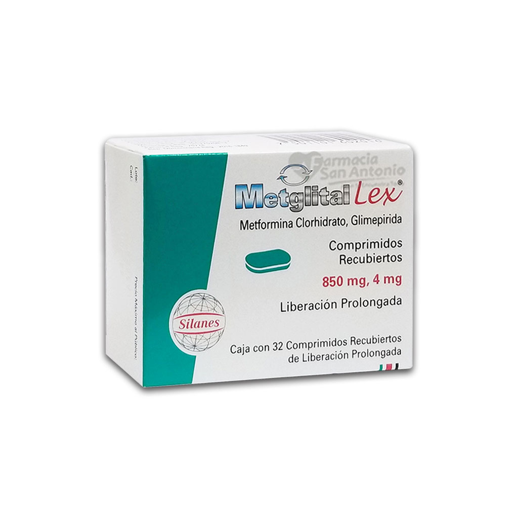 METGLITAL LEX 850MG/4MG X 32 TAB & Farmacia San Antonio