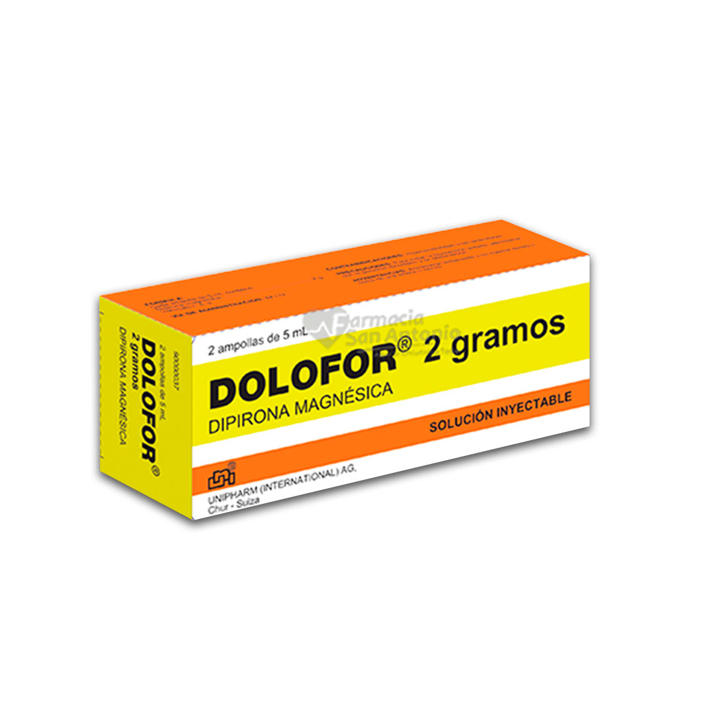 DOLOFOR INY 2GRS X 2 AMP 5ML & Farmacia San Antonio